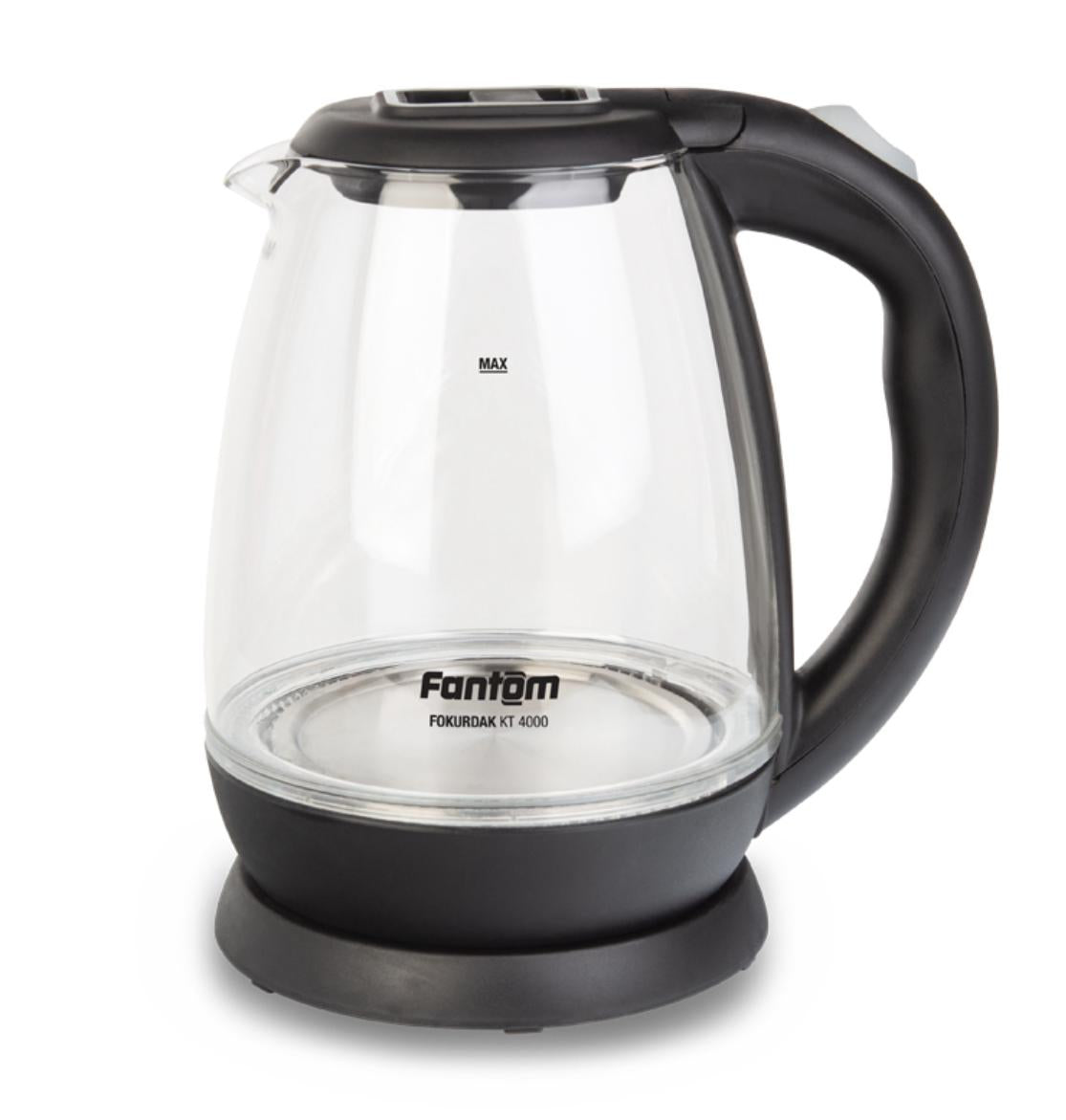Teva 1.8L 1800W Pyrex Kettle with LED Light - KT 4000