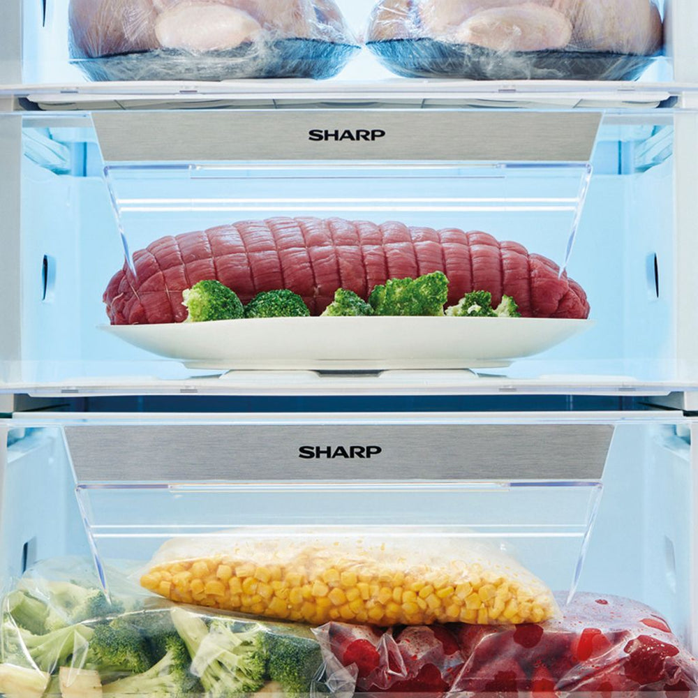 Sharp 7-Drawer 300 L Upright Digital Deep Freezer - FJ-EC27(WH)